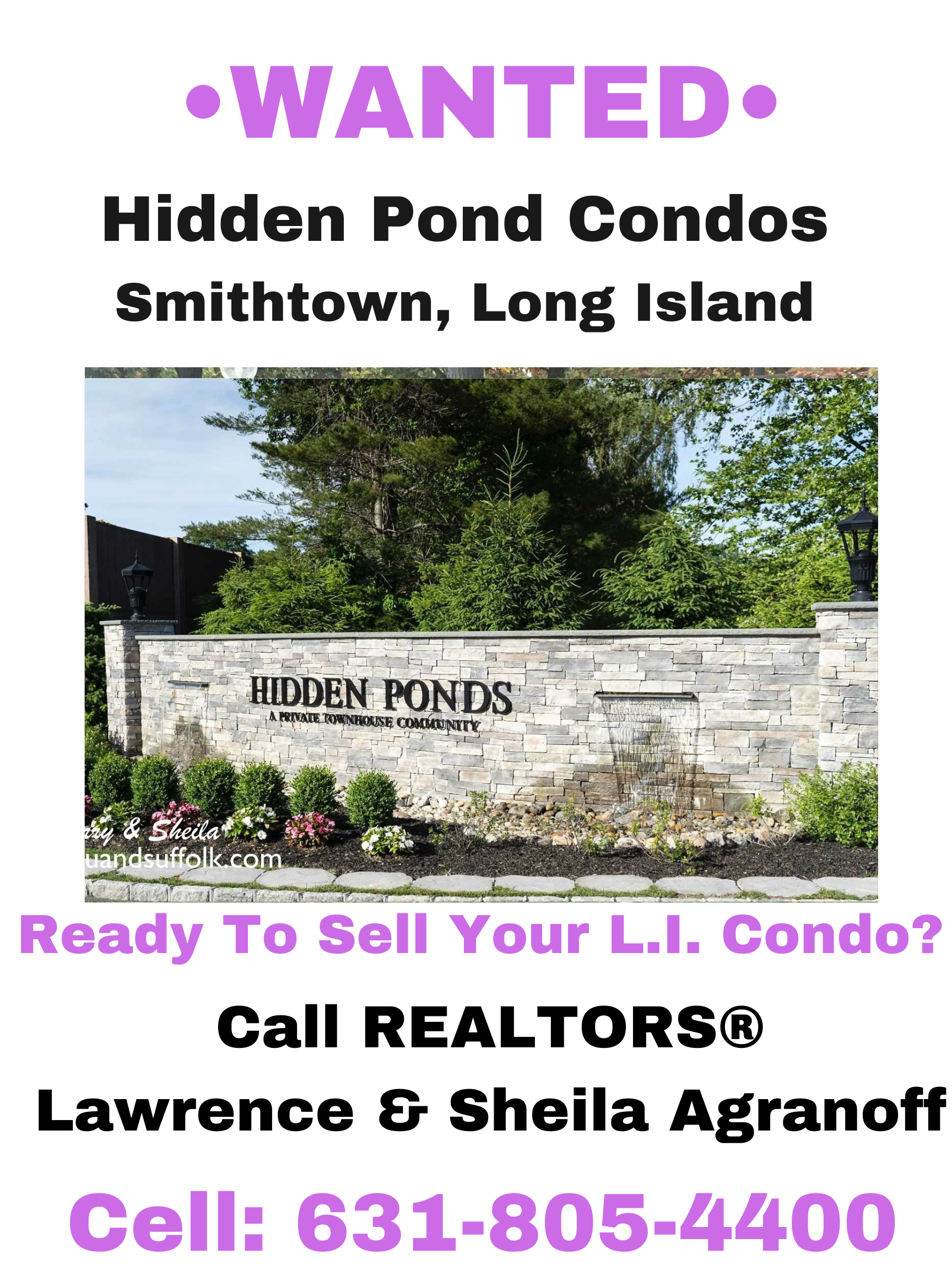 Long Island Hidden Ponds Owners We Can Sell Your Smithtown Condo ...